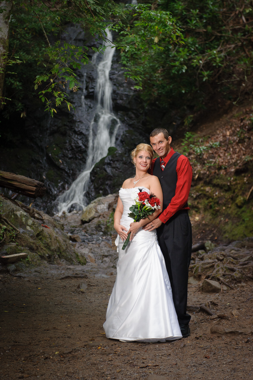 Waterfall weddings and elopements in the Smoky Mountains
