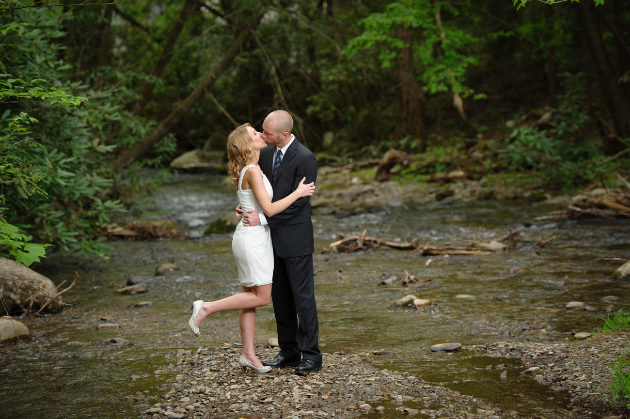 Waterfall weddings and elopements in the Smoky Mountains